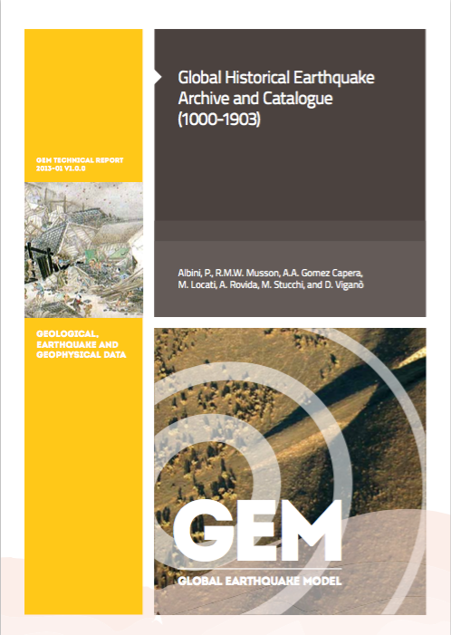Global historical earthquake archive and catalogue (1000-1903) | GEM Foundation